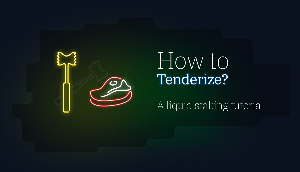 Liquid Staking With Tenderize Tutorial